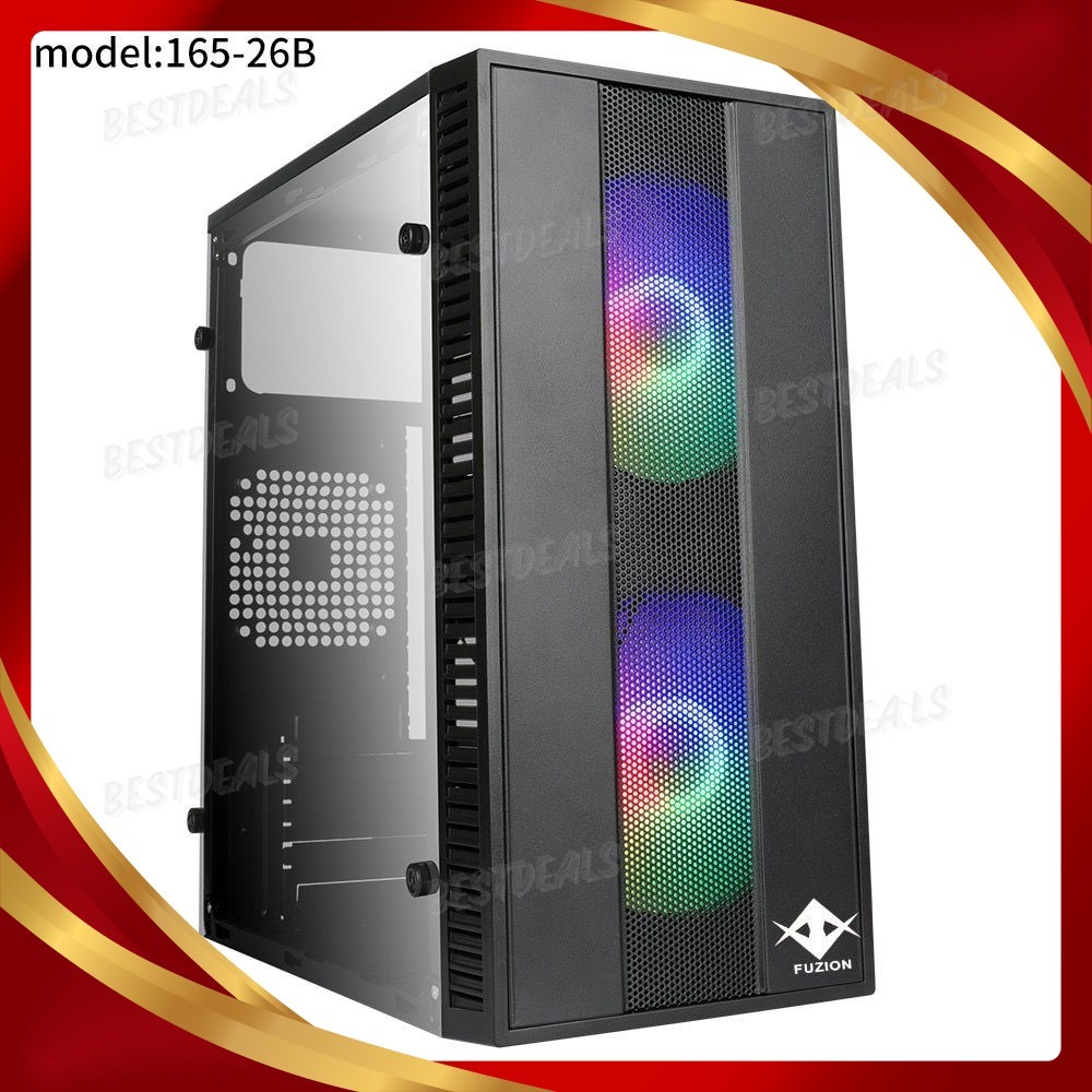 Fuzion 165-26B Mini Gaming Case With Power Supply - ATX-700W-500 ...