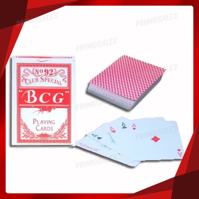 BCG Playing Cards Red Poker Cards Table Games (Durable) | Shopee ...