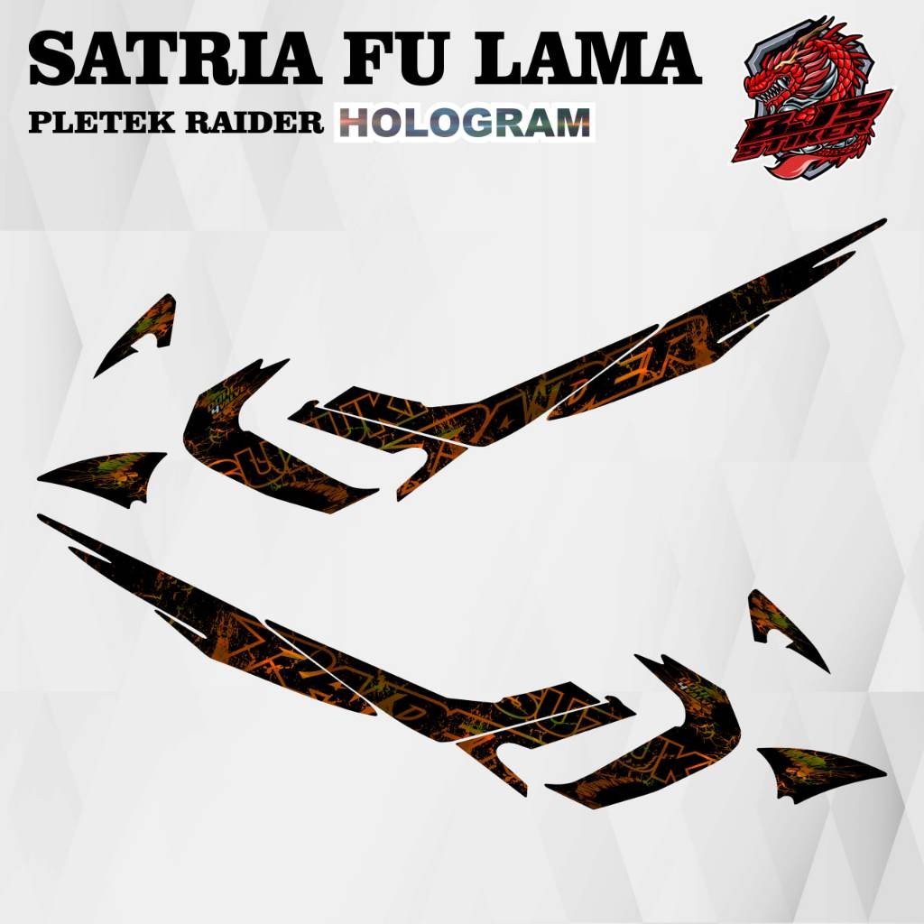Old SATRIA striping sticker barong OLD SATRIA HOLOGRAM barong pletek ...