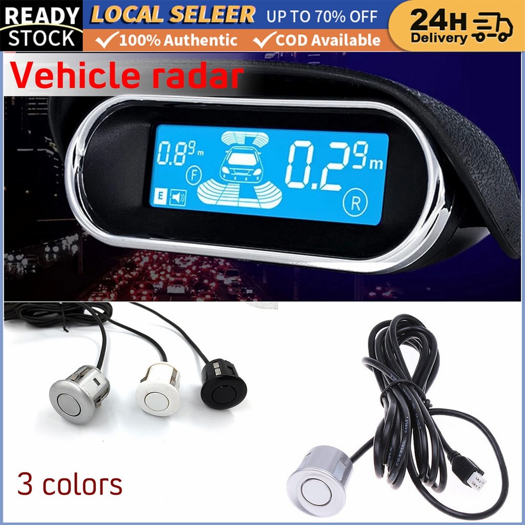 12V 22mm Car Parking Sensor Kit Universal Sensors Buzzer Reverse Backup ...