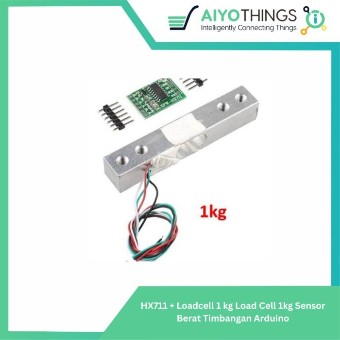 Hx711 + Loadcell 1 kg Load Cell 1kg Arduino Scale Weight Sensor ...