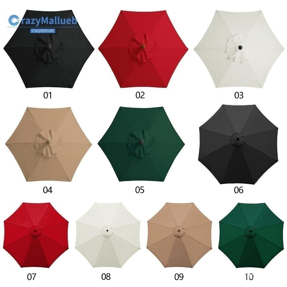 【good stock】6/8 Bones Umbrella Canopy Cloth Polyester Replacement ...