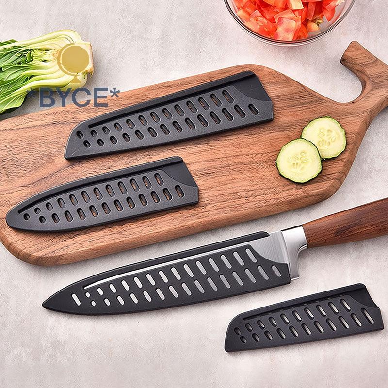 BYCE> Kitchen Knife Sheath Black Plastic Knife Covers Knife Blade ...