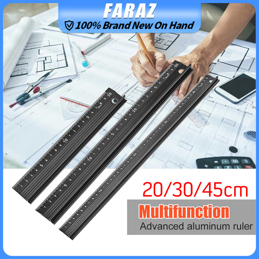 Safety Ruler Straight Ruler Advertising Cutting Protective Ruler ...