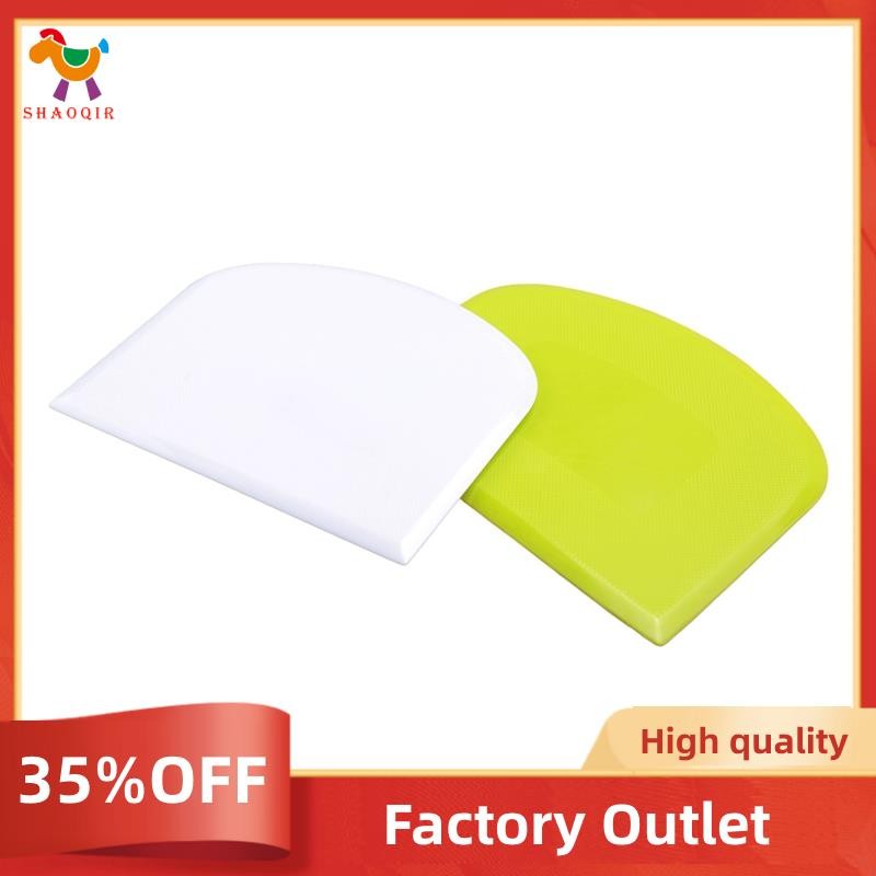 2 Pieces Dough Scraper Bowl Scraper Food-Safe Plastic Dough Cutter ...