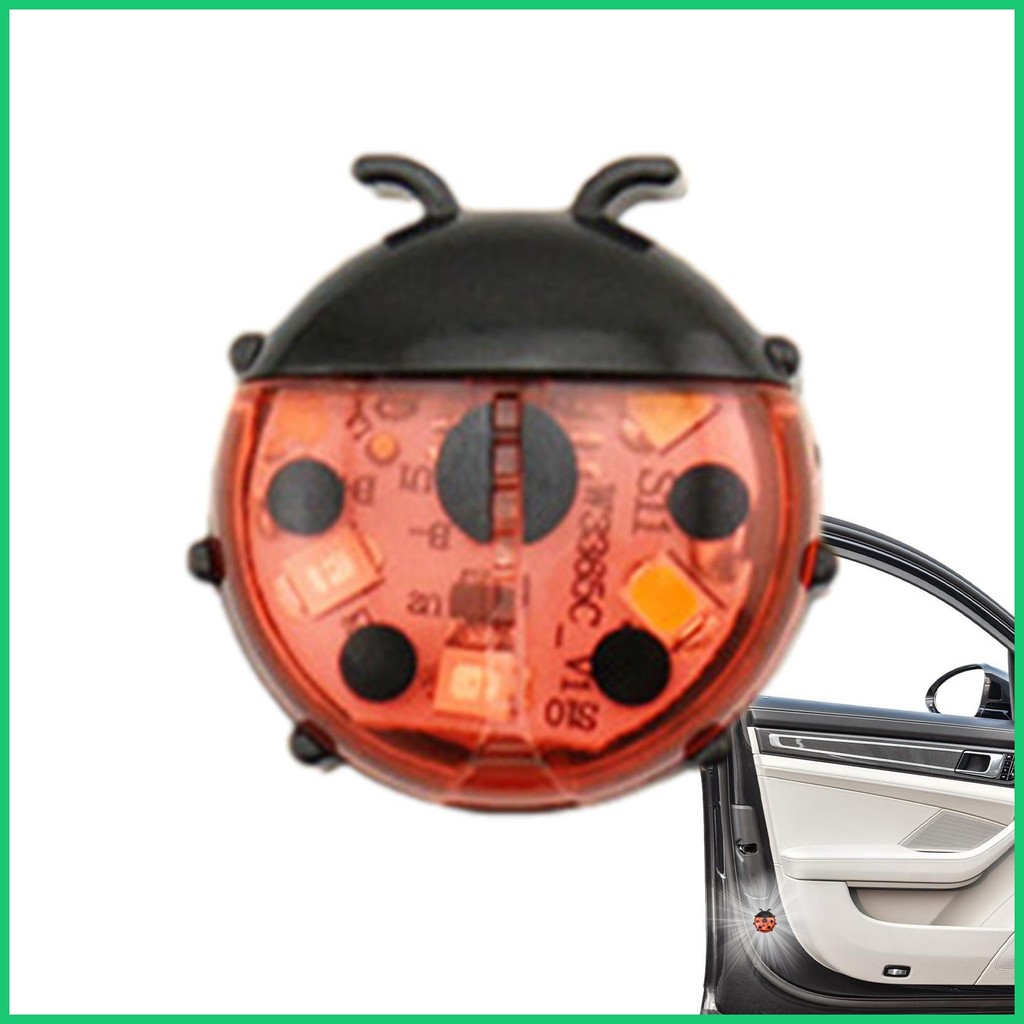 Car Door Warning Lights Cartoon Ladybug Anti-Collision Safety Light ...