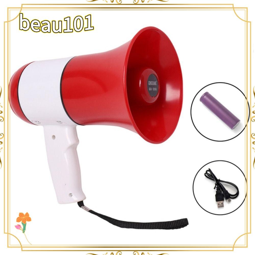 BEAU Portable Megaphone Rechargeable with Voice Recorder USB Support ...