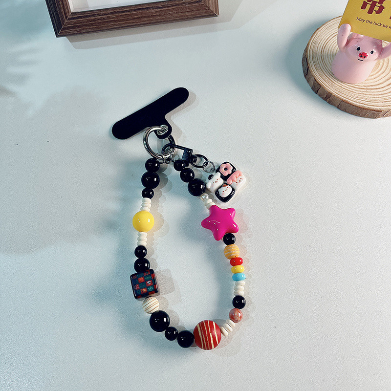 Kitty kitty Cat Chain Beads Short Hanging Chain Mobile Phone Lanyard ...