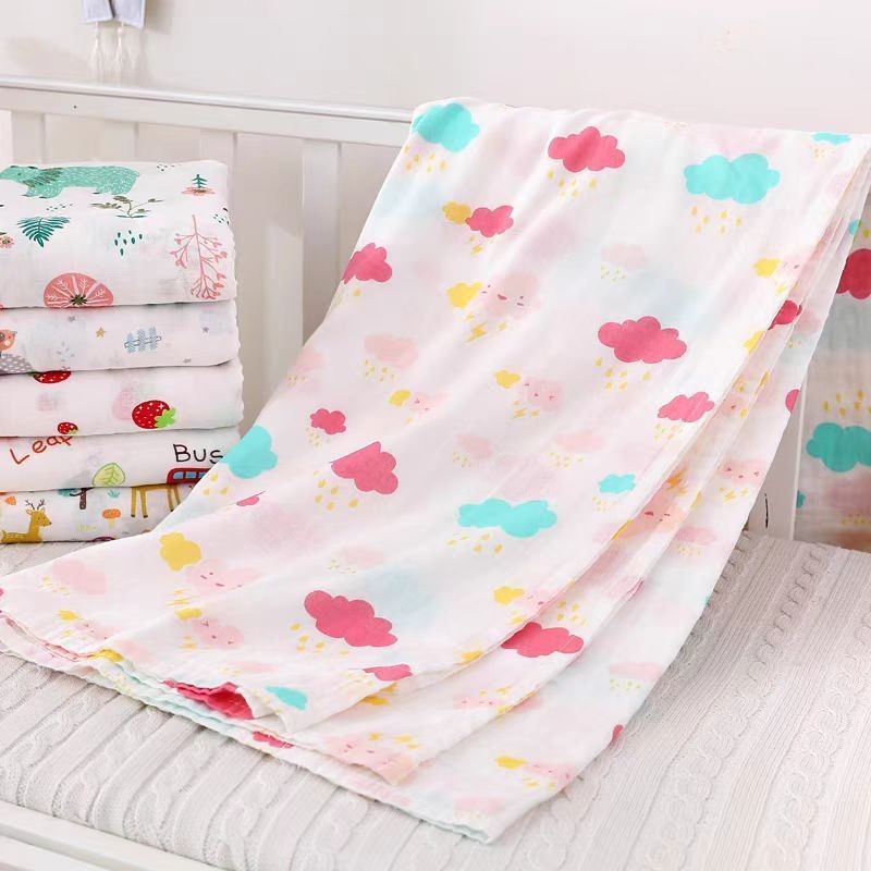 Pure Cotton Double-Layer Ultra-Thin Gauze Cover Blanket Towel Quilt ...