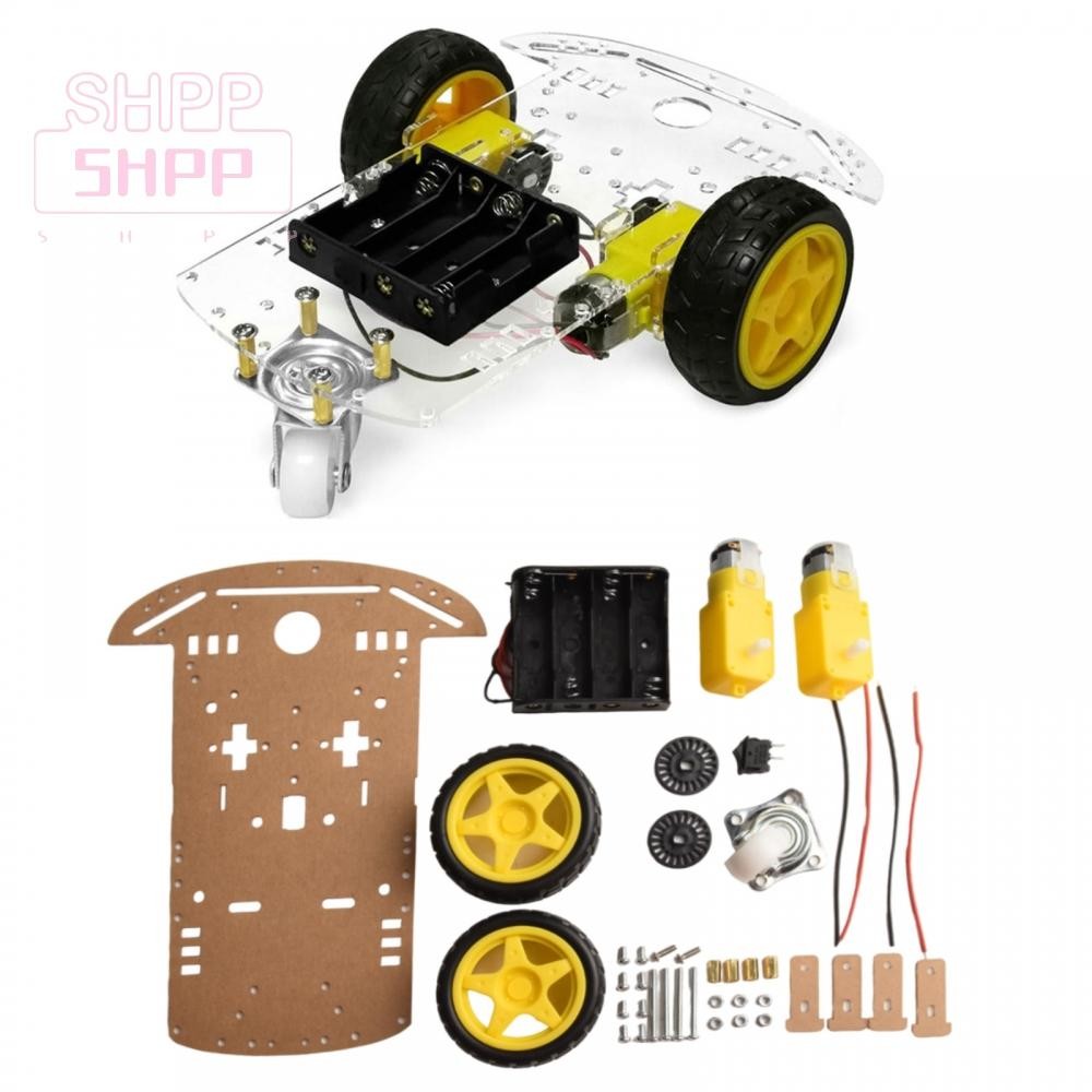 Robotics Enthusiast 2WD Smart Car Chassis Kit with Speed Tracking ...