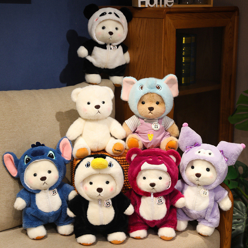 Plush Toy Healing System Transformation Neine Bear Plush Toy Medal Momo ...