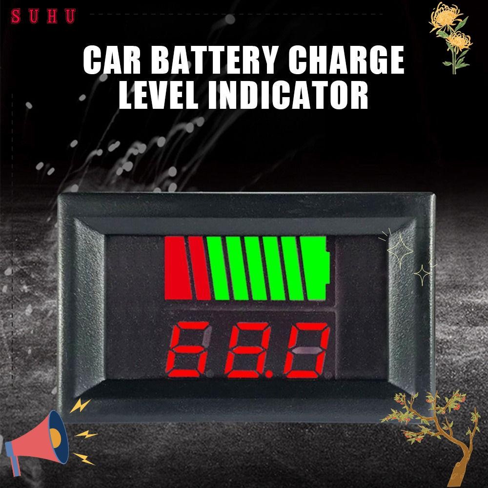 SUHU Car Battery Charge Level Indicator High Precision Digital Display ...