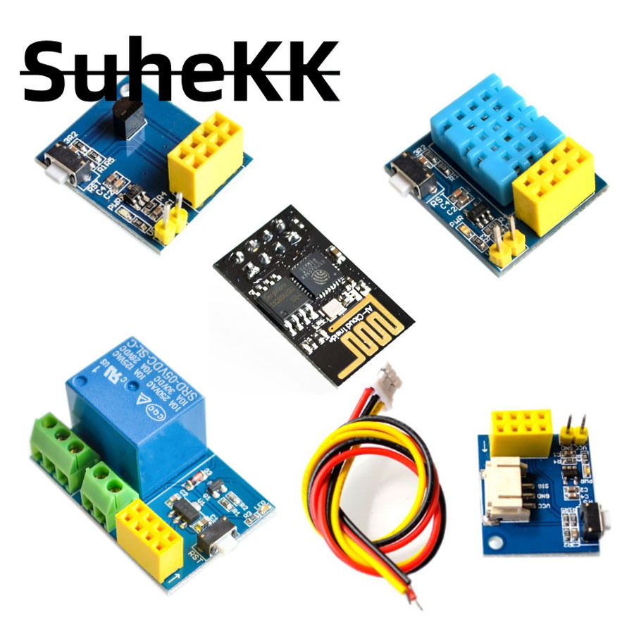 ESP8266 5V WiFi relay module Things smart home remote control switch phone APP DHT11 Temperature ...