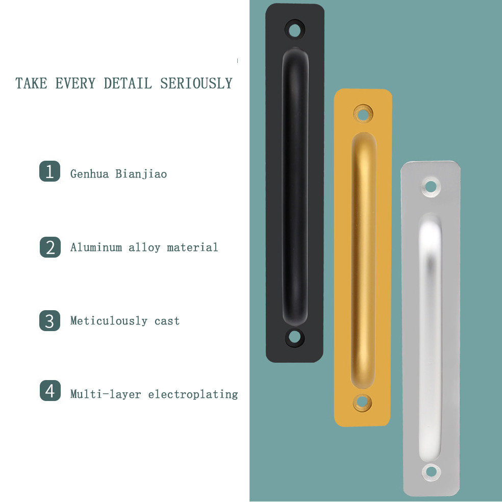 Door Grab Aluminum Alloy Door Handles Fence Bar Suitable Sliding Barn ...