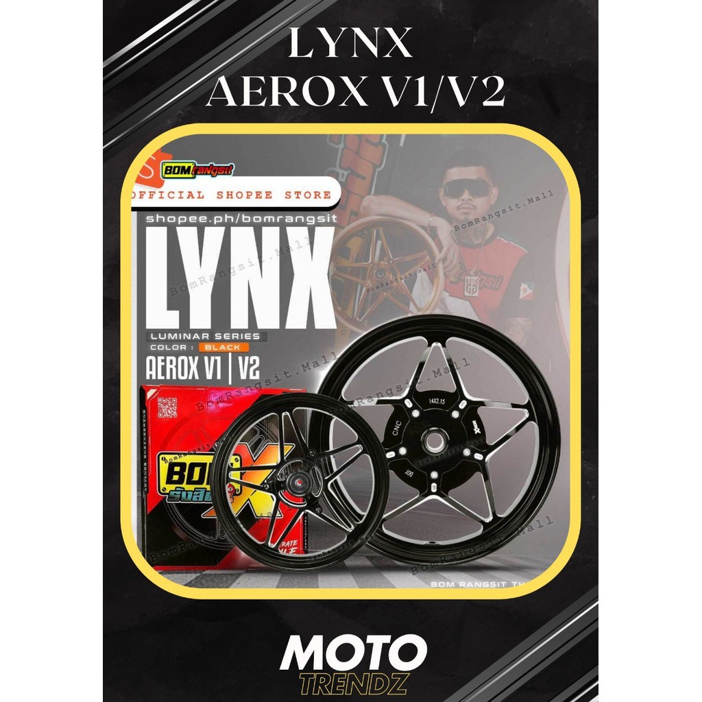 Bom Rangsit bom x Mags 5 lynx star design yamaha aerox v1 / v2 | Shopee ...