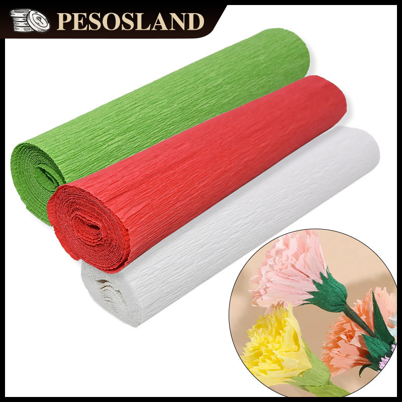 Pleated Paper DIY Flower Gift Wrapping Crepe Paper Wedding Decoration ...