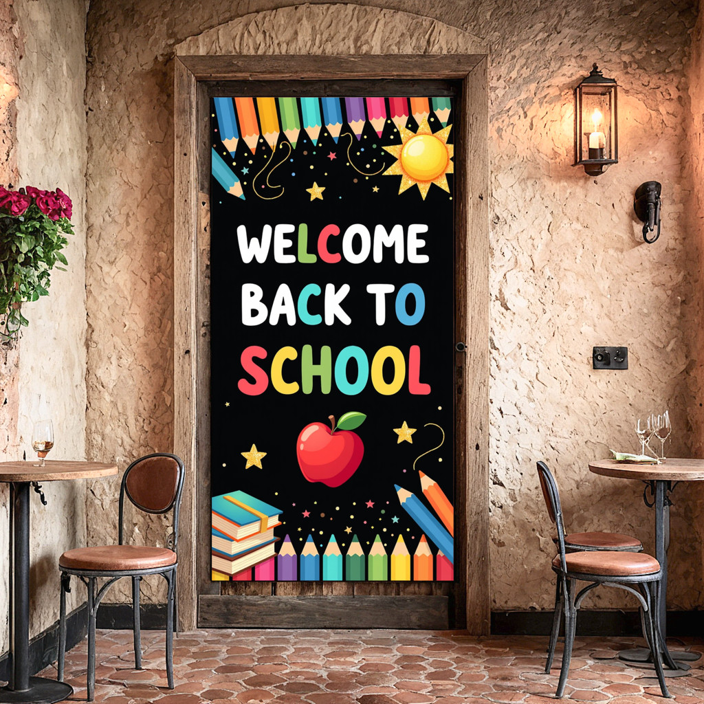 Welcome Back to School Banner Classroom Decoration Poster Educational ...