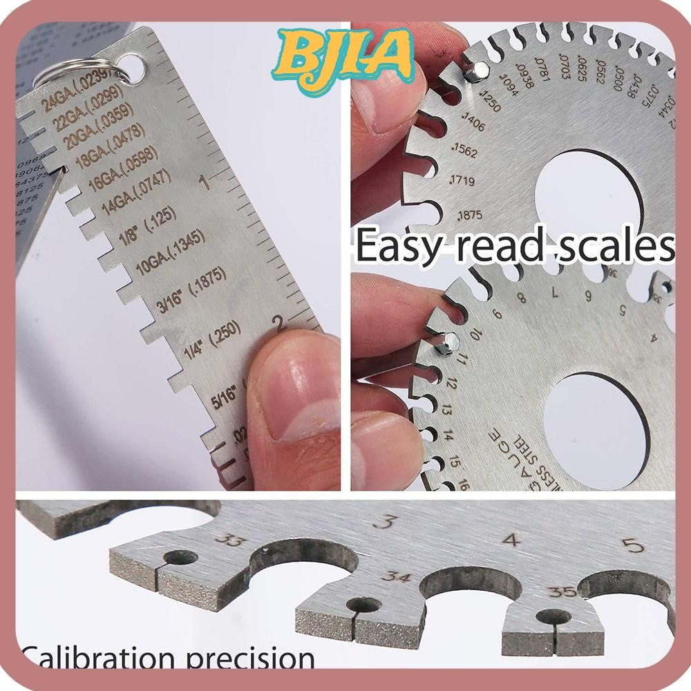 BJA Wire Gauge Measurement Tool, Portable Durable Welding Thickness ...