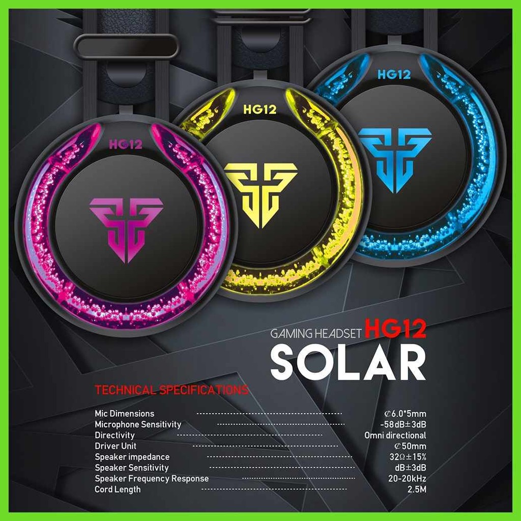 Fantech[EU]HG12Ap%Solar+Ct@cK@Pq@A!Rgb@t@S Usb Wired Gaming Headset ...