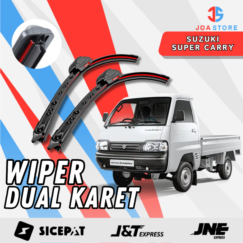 Dual Blade Car Wiper - Suzuki Super Carry Pickup - Dual Rubber ...