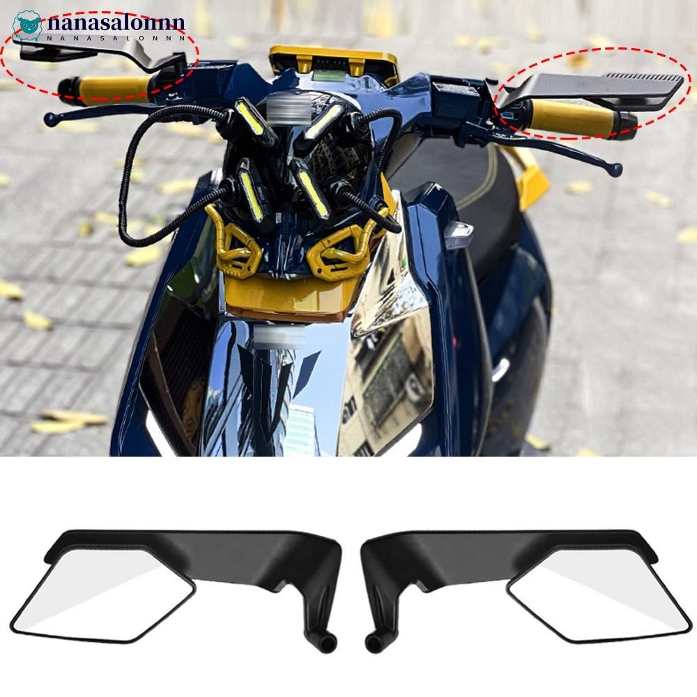 NANASALONNN Motorcycle Rearview Mirror Invisible Wing Adjustable ...