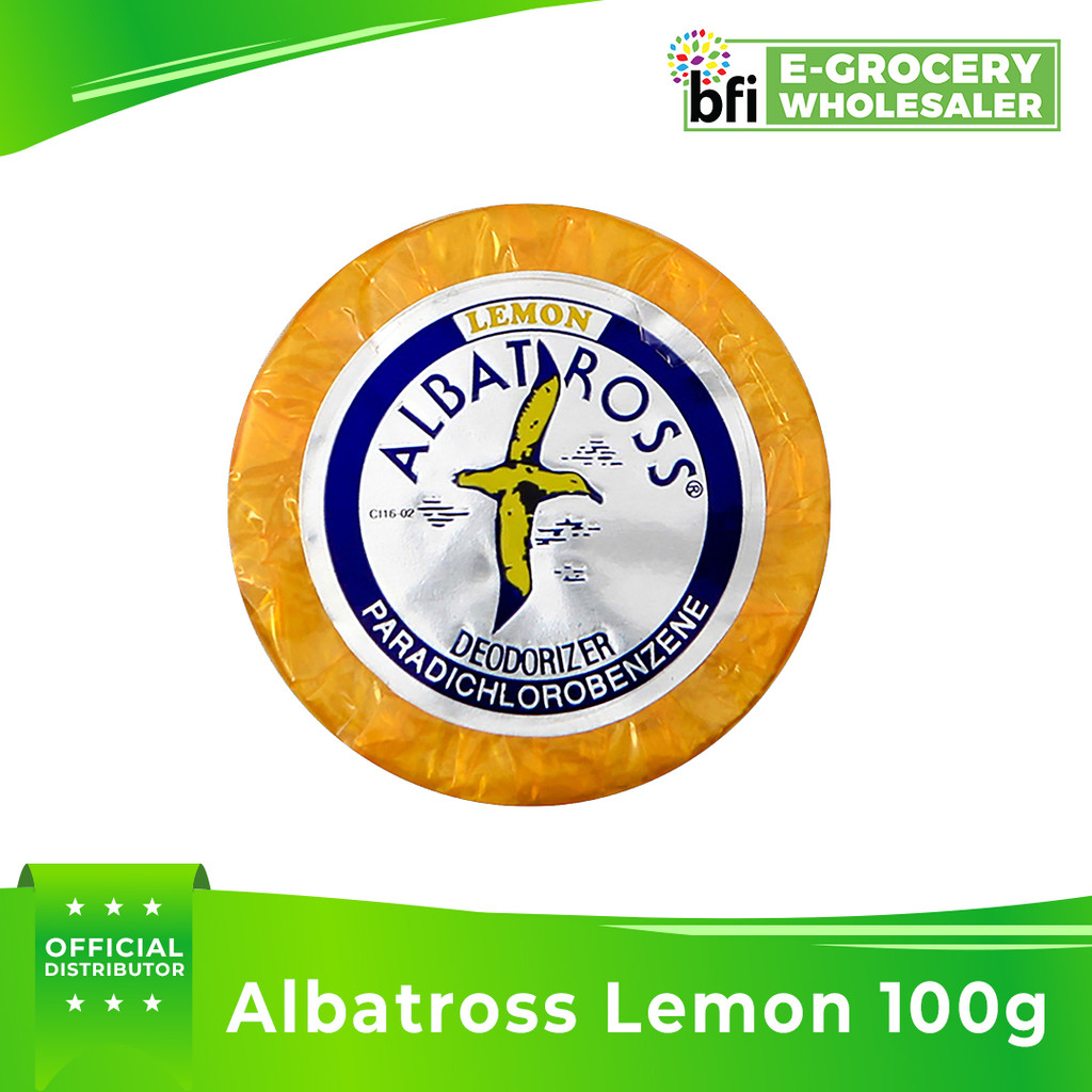 Albatross Bathroom Deodorizer Lemon 100g Refill | Shopee Philippines