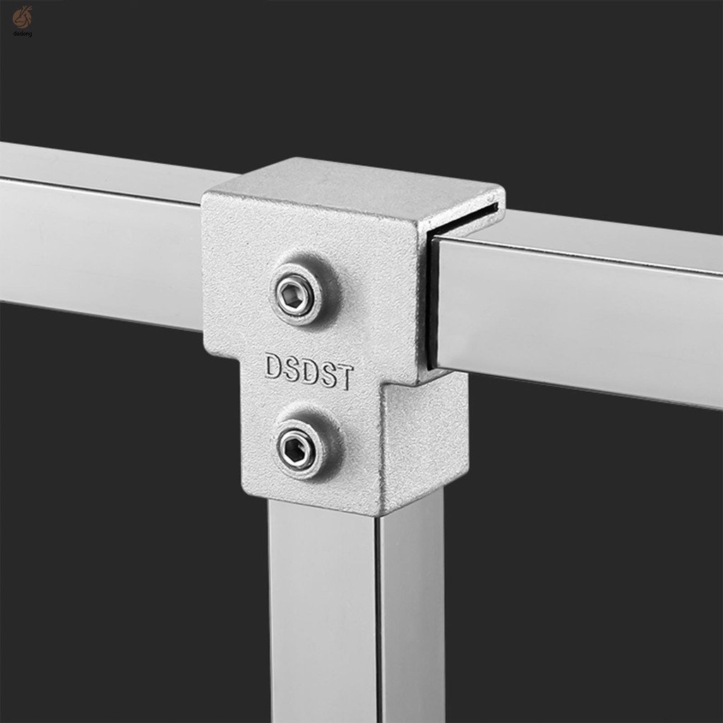 3 Ways Square Pipe Connector 90 Degree Fitting Square Tube Clamp ...