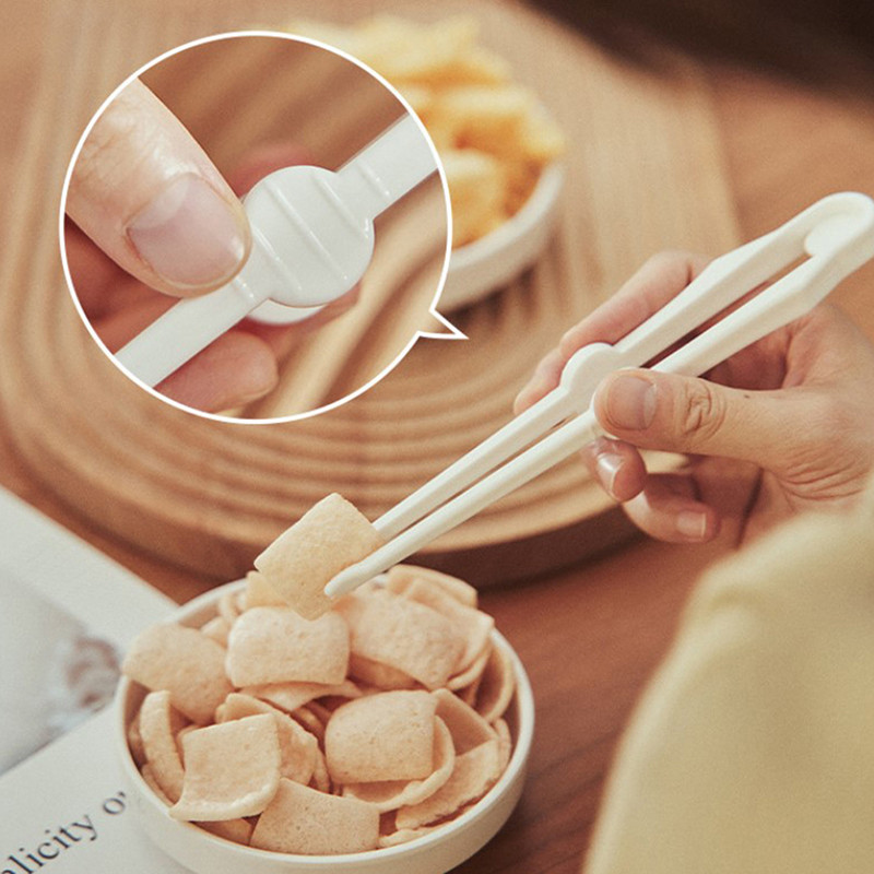 [ety] Snack Finger Chopsticks Portable Potato Chip Tongs Salad Food ...