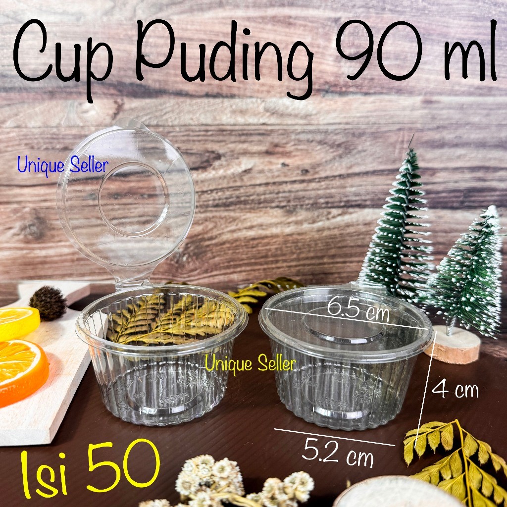 [Contains 50] Mika Pudding Sauce Cup 90 ml 90ml NS / Mika Sauce Cup 90 ...