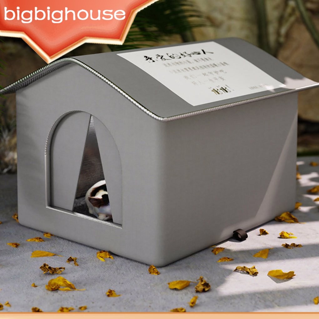 Outdoor Cat Shelter Waterproof Weather-proof Cat House For Feral Cats ...