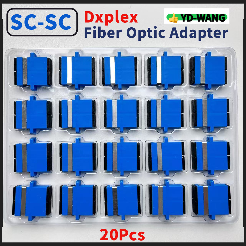 20PCS SC-SC/UPC Duplex SM Fiber Optic Adapter Flange Coupler Adaptor ...