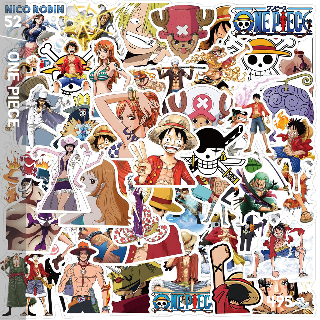 Y&P| ONE PIECE Stickers Set Japanese Anime Graffiti Waterproof Decals ...