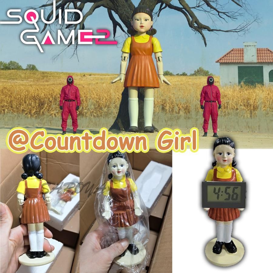 Squid Game Season 2 Countdown Girl Figurine Squid Game Girl Countdown ...