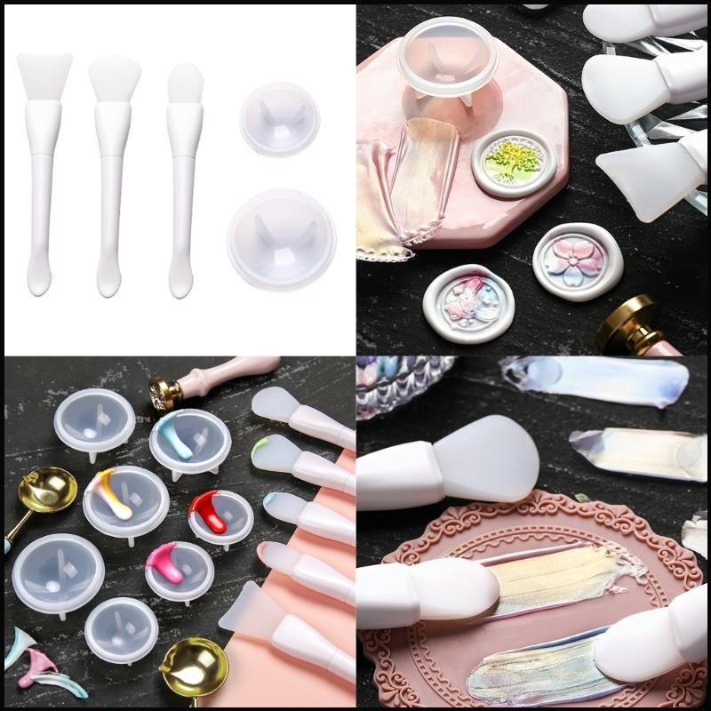 UKI Seal Wax Stamp Scraper Stirring Mixing Scraper Spoon Silicone ...
