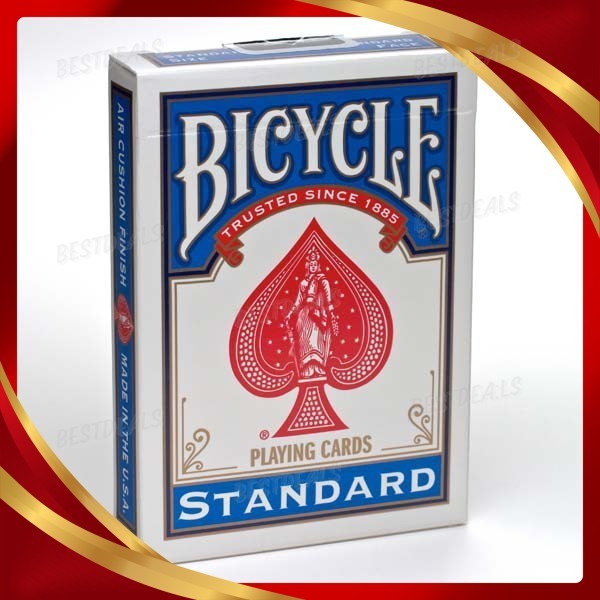 BICYCLE STANDARD POKER PLAYING CARDS -Blue (Air-Cushion Finish ...