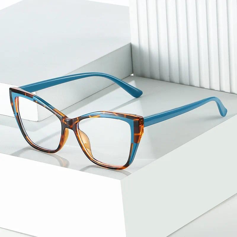Women Spectacles Frames 2025 Anti Blue Light Computer Glasses Cat Eye ...