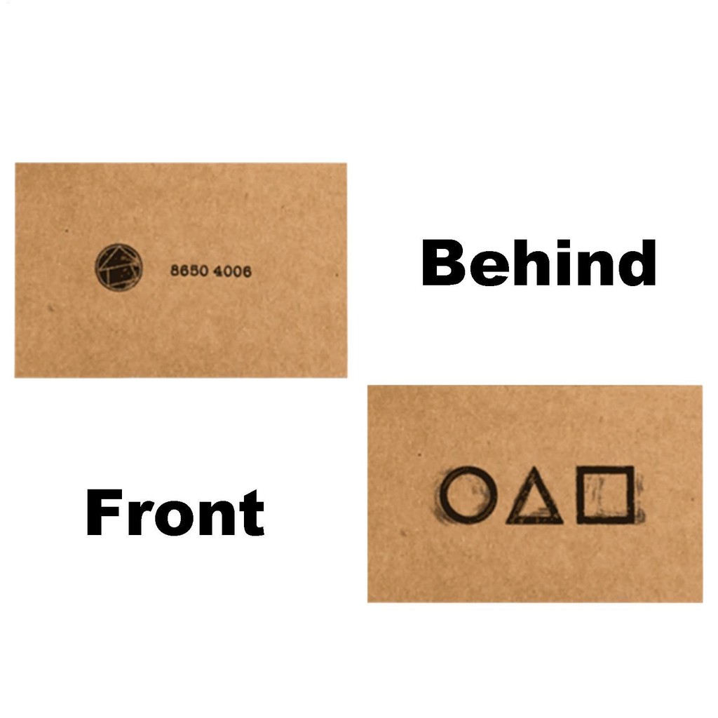 20PCS Netflix Squid Game Invitation Calling Card Movie Peripherals ...