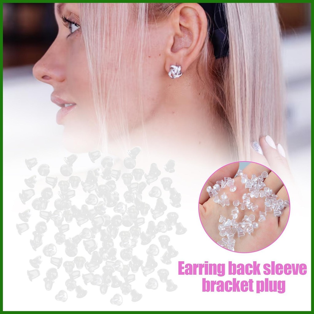 Earrings Backs Replacement 200X Backs Sleeves Rubber for Earring ...