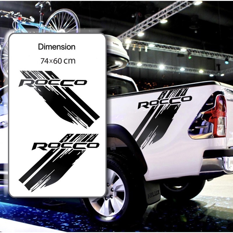 S249 4x4 Toyota Hilux Rocco style sticker TRD/REVO/ROCCO/ROGUE | Shopee ...
