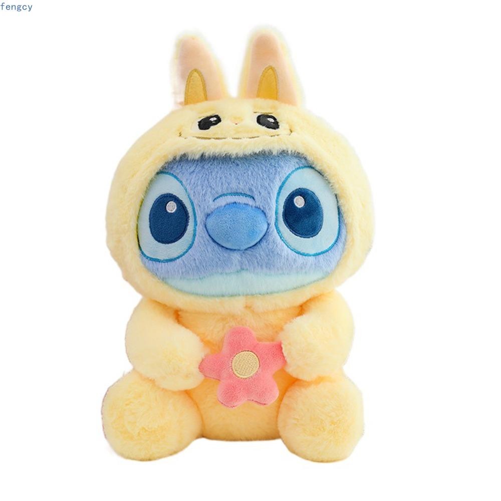 FENGCY Dress Up Stitch Plush Doll, Cos Labubu Strawberry Bara Stitch ...