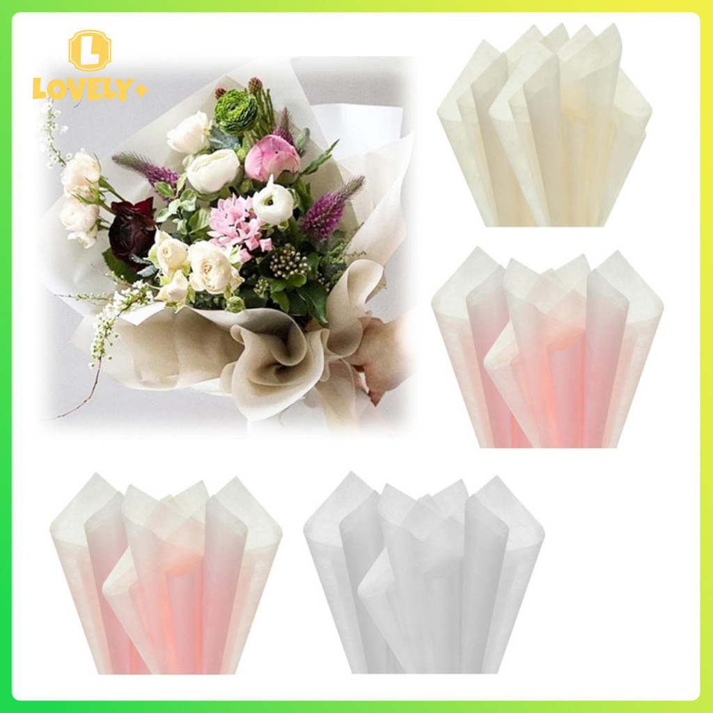 Solid Color Tissue Paper Wrapped Flower 30pcs/bag Tissue for Bouquet ...