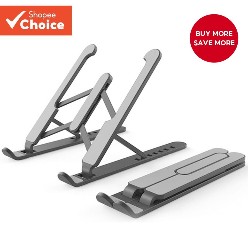 Goojodoq ABS Laptop Stand Portable Adjustable Base Non Slip Notebook ...