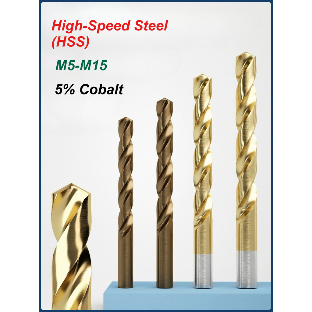 [MX] Cobalt-Containing High-Speed Steel Twist Drill Bit M5-M15 ...
