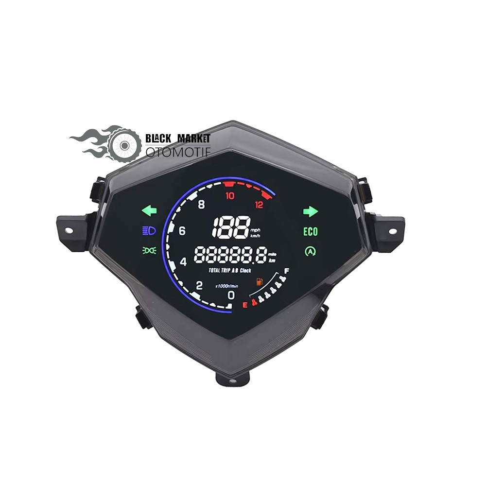 OSI Speedometer Spido Digital Kilometer Yamaha Gear Mio 125 Mio i125 ...