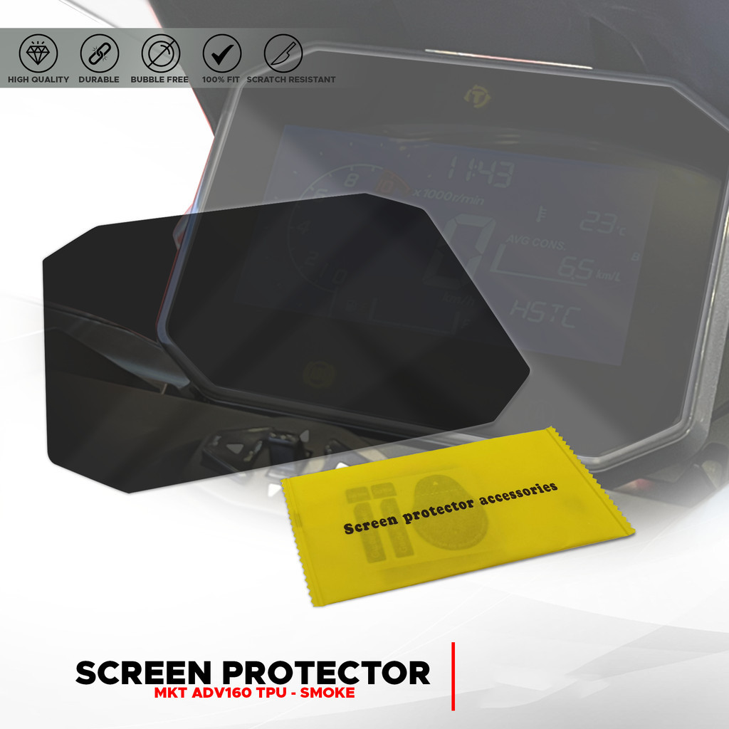 【COD】 ADV 160 SPEEDOMETER GAUGE SCREEN PROTECTOR ANTI-SCRATCH WITH WET ...