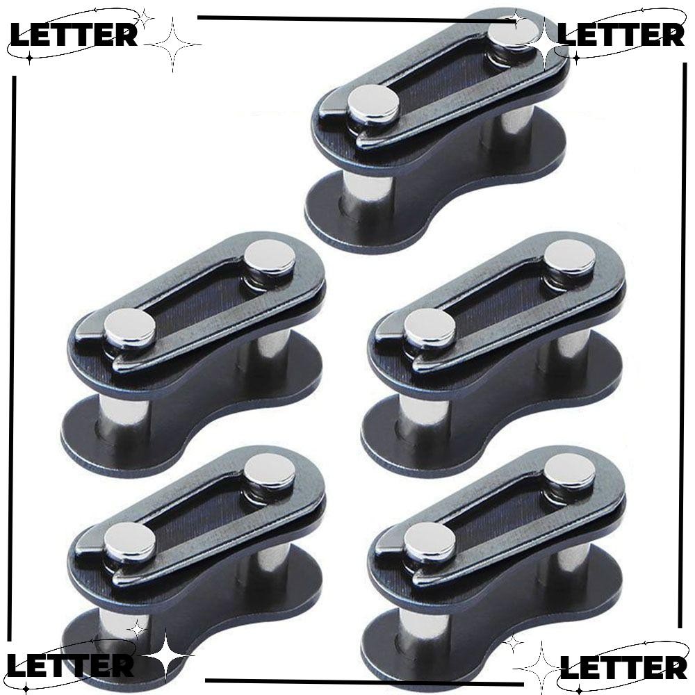 LET 5Pcs Roller Chain Connecting Links, 20.9MM*10.2MM Black Bicycle ...