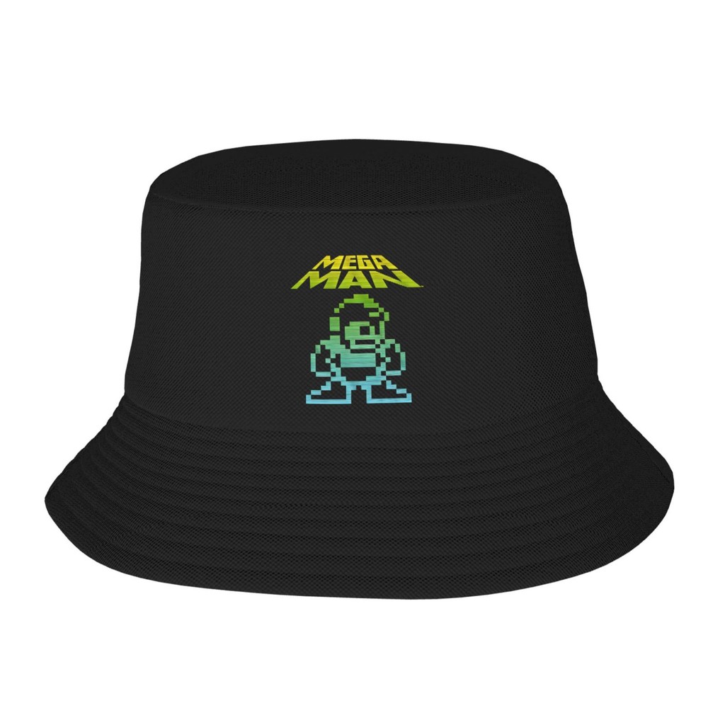 Megaman Pixel 8 Bit Player Rokkuman Vintage Gamer Capcom Fisherman's ...