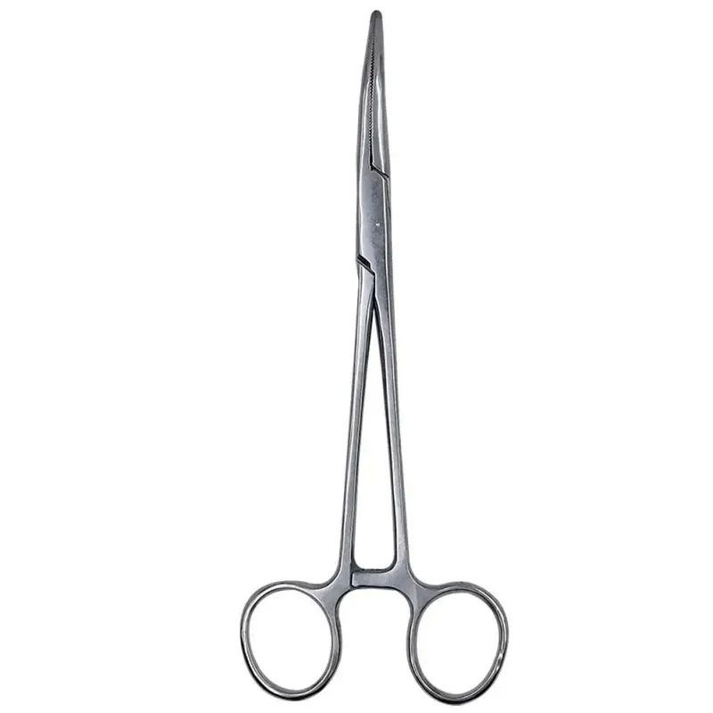 14/16/18cm Stainless Steel Hemostatic Clamp Forceps Straight/Elbow Tips ...