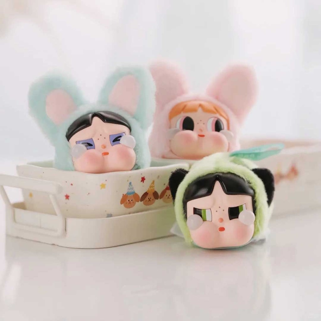 sealed foil popmart crybaby bunny blossom crybaby x powerpuff vinly ...