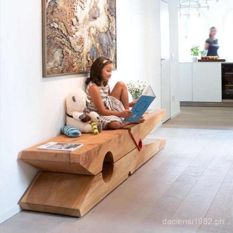 Personalized Creative Solid Wood Bench Bed & Breakfast Log Clip Long ...
